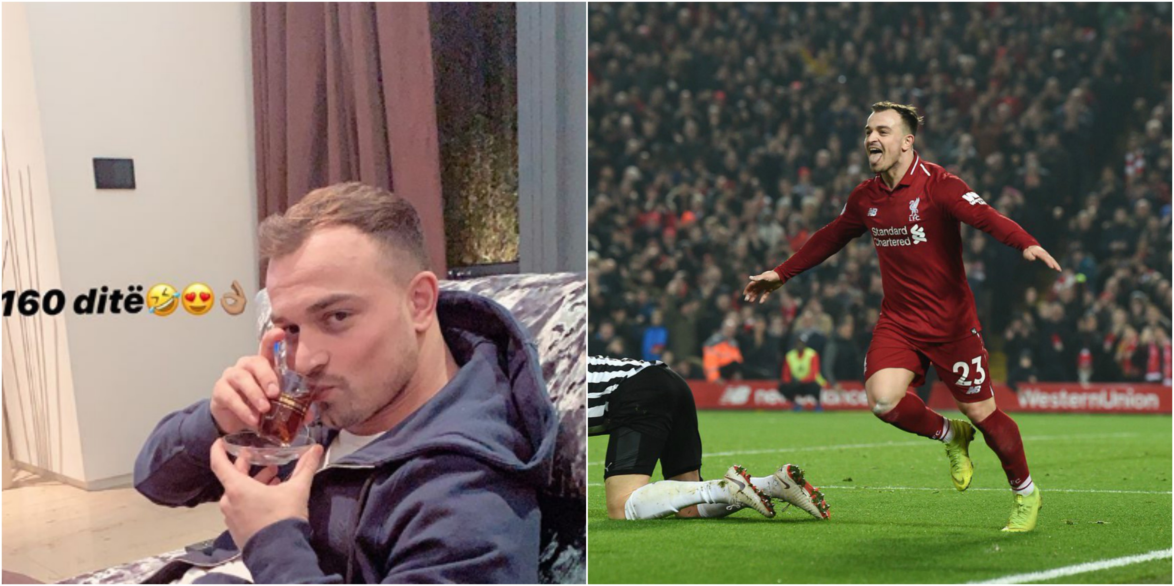 Shaqiri pi çaj rusi dhe shkruan shqip në Instagram – Indeksonline.net