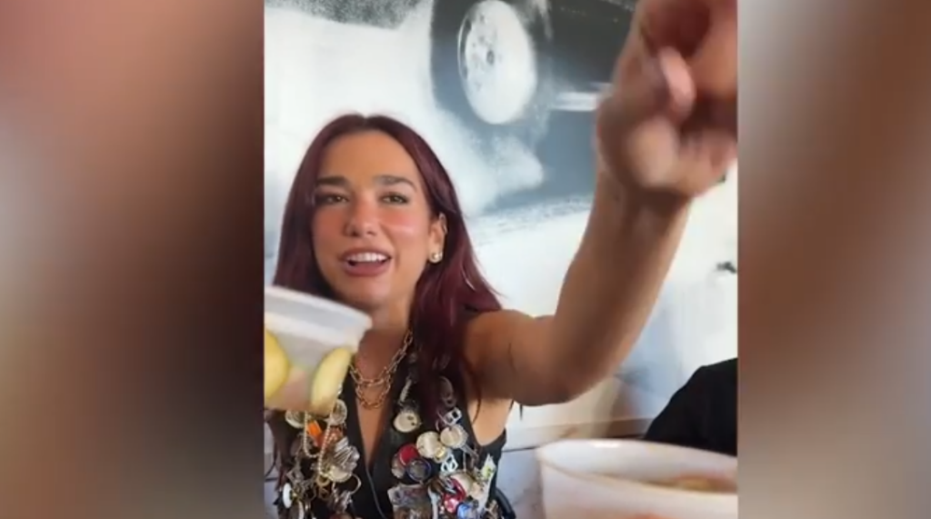 Dua Lipa makes a popular drink go viral, mixing pickles with hot peppers