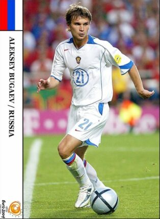 Bugayev played professional football as a defender in Russia from 2001 ...
