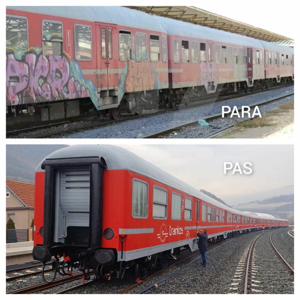 Dëmtohen vagonët e rinj të trenit në Han të Elezit, reagon ashpër ...