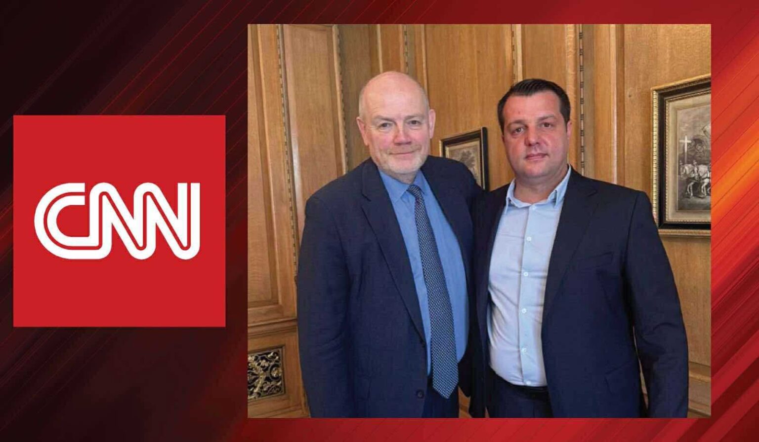 Shkëlqim Devolli takon në Londër CEO-n e CNN, Thompson, zyrtarizon ...