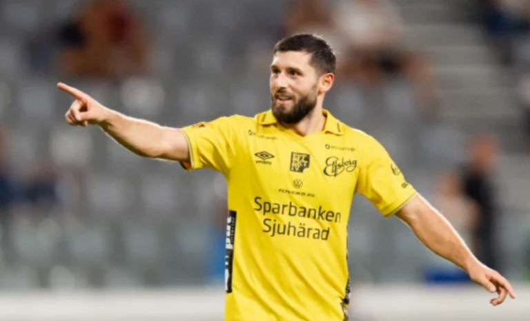 Arbër Zeneli erzielte für sein Team Elfsborg ein tolles Tor und ...