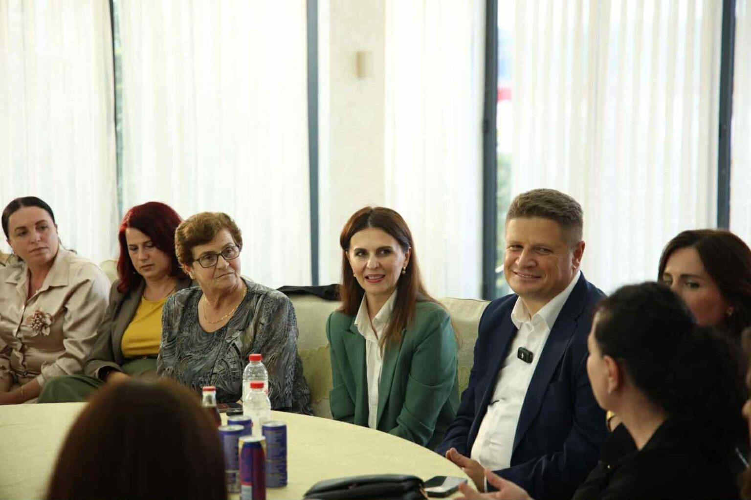 PDK's candidate for mayor of Shtime, Përparim Ramusa, met with the ...