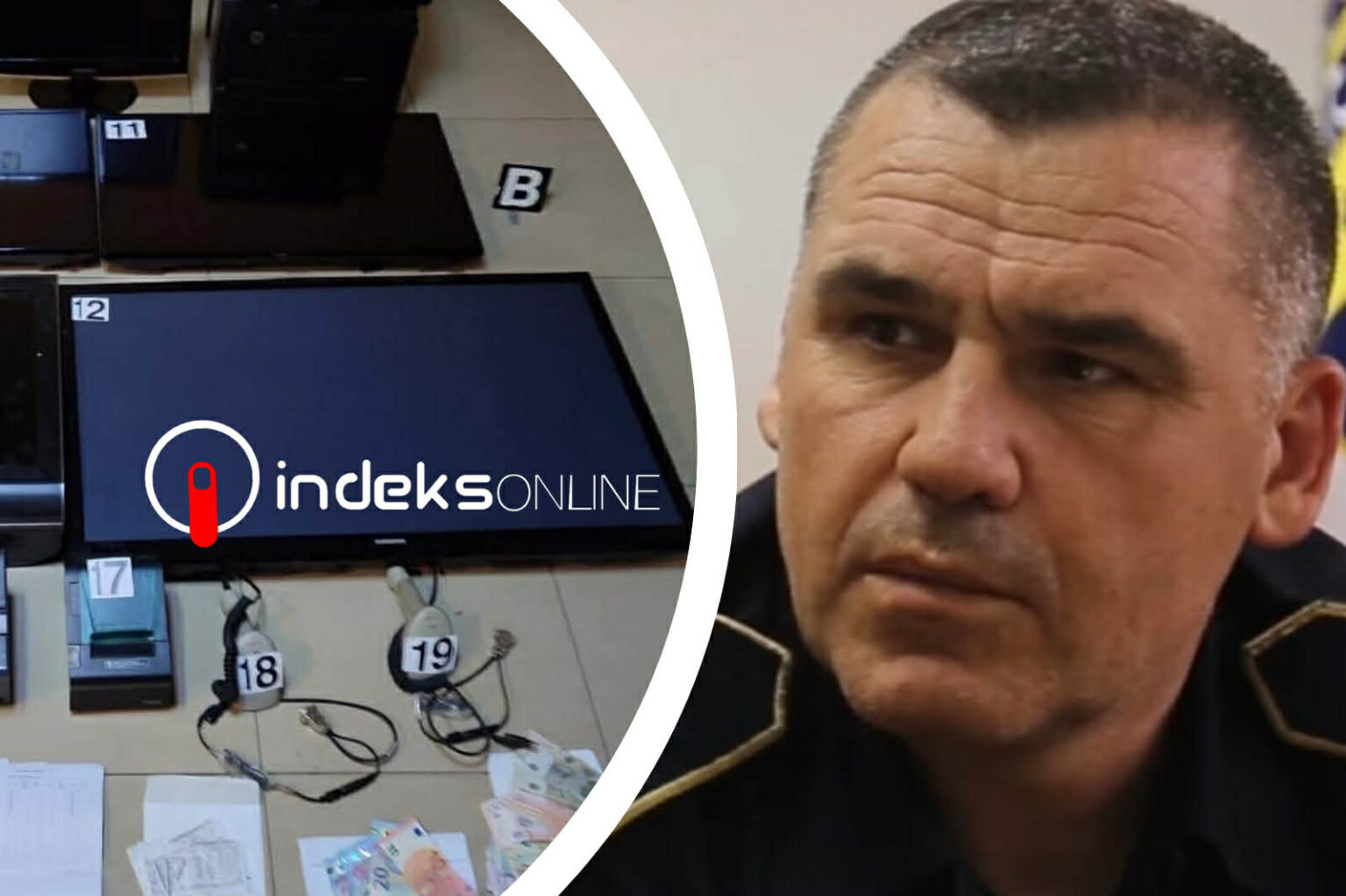 Zástupca riaditeľa kosovskej polície pre región Severná Mitrovica Veton ...